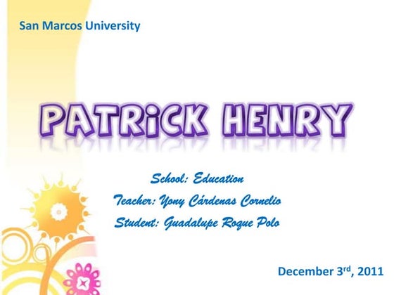 Henry give me liberty | PPT