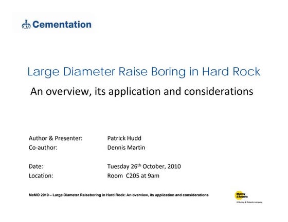 Different Raising Techniques in mining | PPTX | Climbing | Extreme Sports