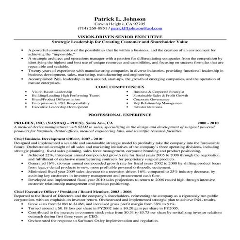 Patrick Johnson Resume | PDF