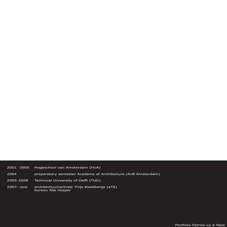 Architect Portfolio 2009 | PDF