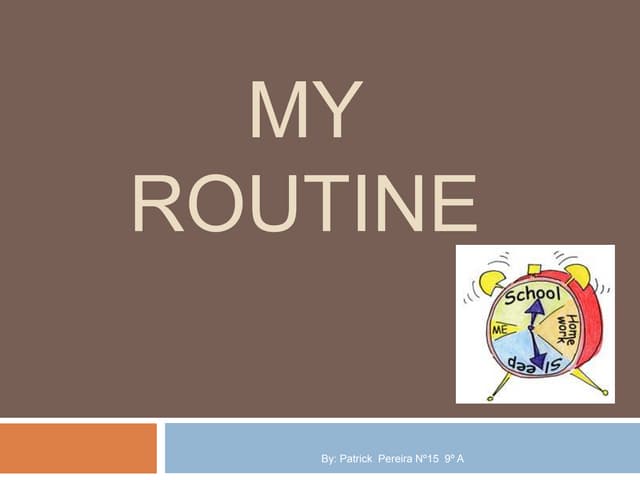 Routines And Procedures 09 10