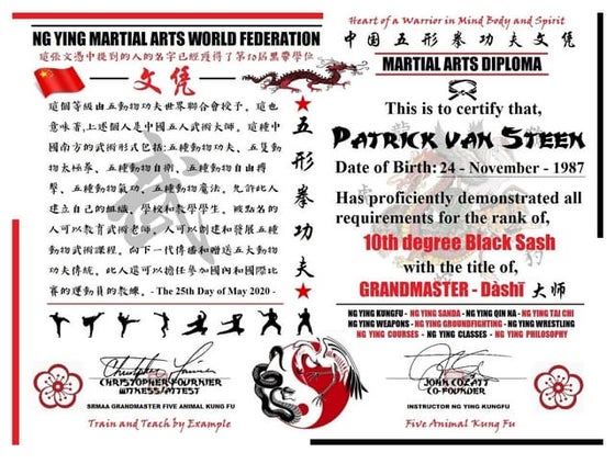 Lineage Donald Kinnie Martial Arts Five Animal Kung Fu Master | PPT