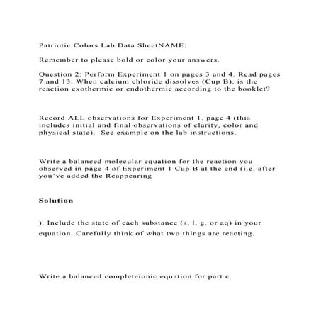 Patriotic Colors Lab Data SheetNAME Remember to please bold o.docx
