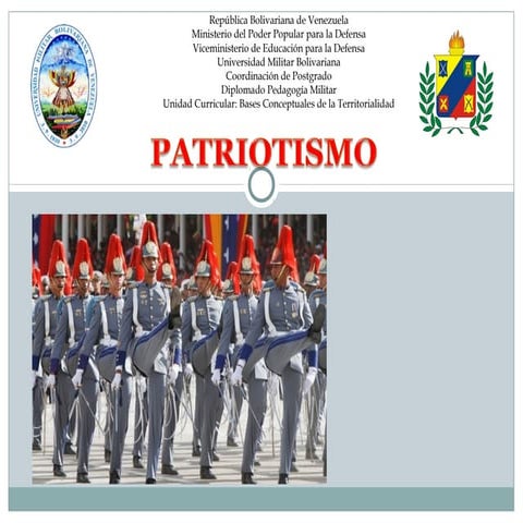 EL PATRIOTISMO | PPT