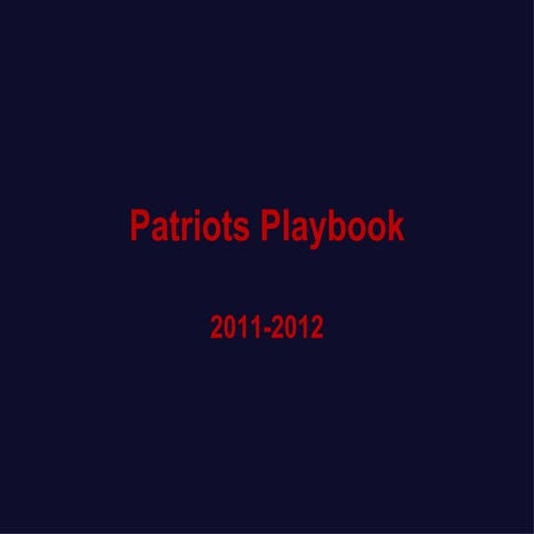 Patriots playbook | PPT