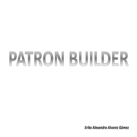 Patron builder | PPTX