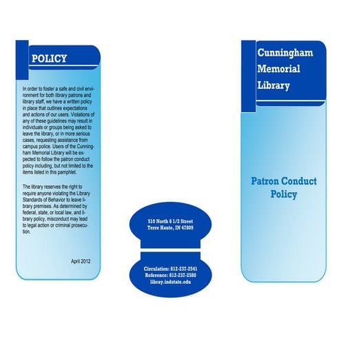 Patron conduct handout | PPT