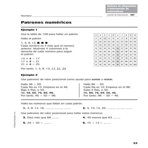 Patrones de-numeros | PDF