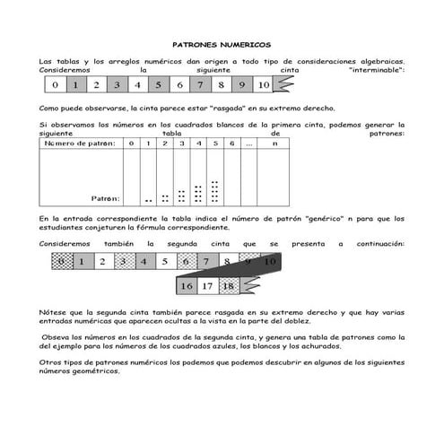Patrones Numericos | PDF