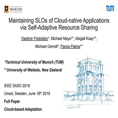 Maintaining SLOs of Cloud-native Applications via Self-Adaptive Resource Sharing | PPT