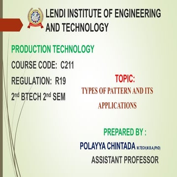 TYPES OF PATTERN AND ITS APPLICATION | PPTX