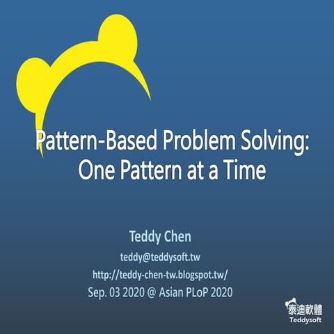 Pattern based problem solving-published | PDF