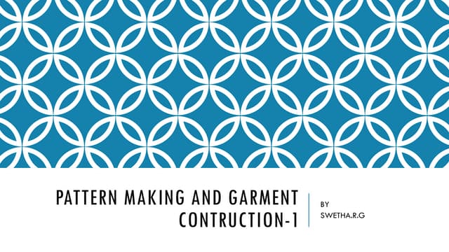 INTRODUCTION TO PATTERN MAKING | PDF