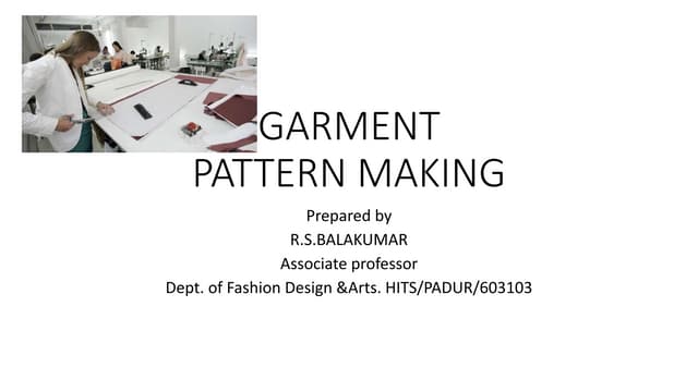 INTRODUCTION TO PATTERN MAKING | PDF