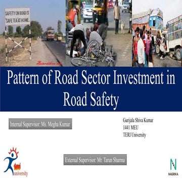 Pattern of road sector investment in road safety | PPT