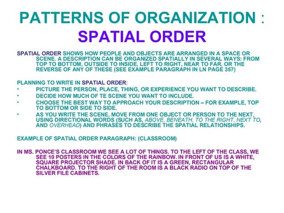 patterns of organization | PPTX | Medical Health