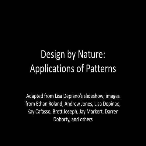 Patterns Applications | PPT