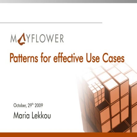 Patterns For Effective Use Cases | PDF