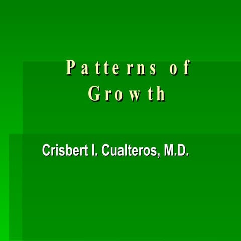 Patterns Of Growth | PPT