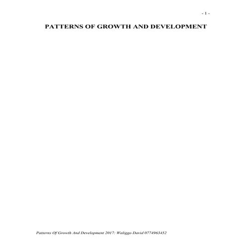 Patterns of growth and development pdf | PDF