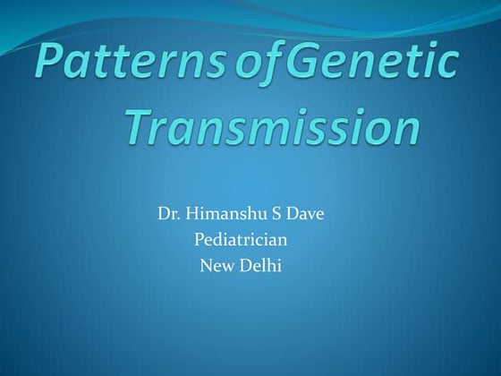 Explanation Of X Linked Inheritance Ppt