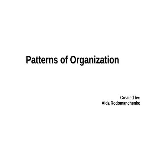 Patterns of organization: Academic Skills | PPT