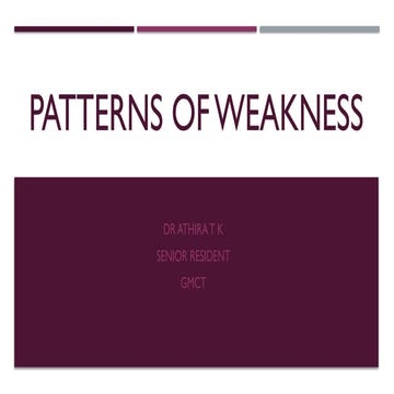 APPROACH TO DIFFERENT PATTERNS OF WEAKNESS .pptx