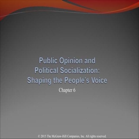 Public opinion, political attitudes, and ideology | PPTX