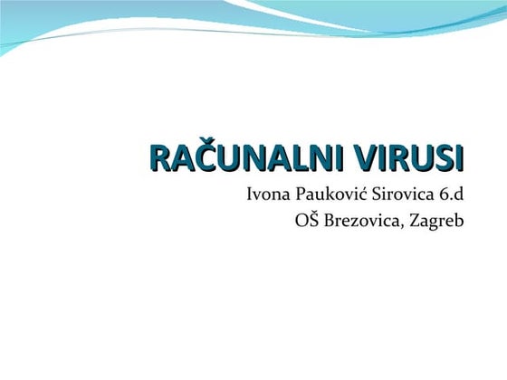 Virus,crv i trojanac | PPT