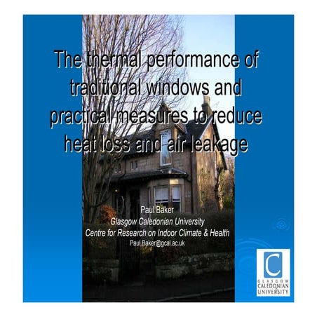 A deeper look into energy efficient windows | PPTX