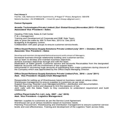 Resume- Nirmala Patil - Copy1 | DOC