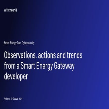 Presentaties Event “Smart Energy Day 3.0” - Paul Mignot | PDF