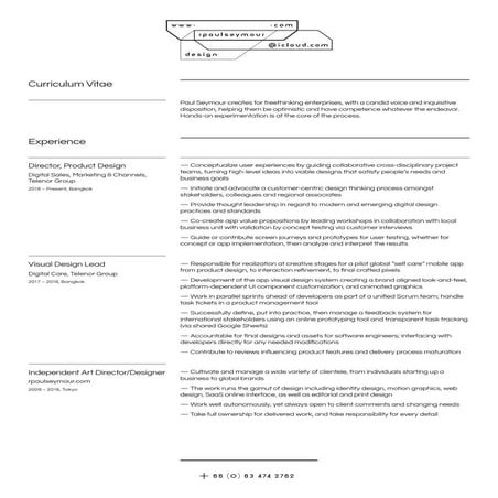 Paul Seymour CV | PDF | Technology & Computing