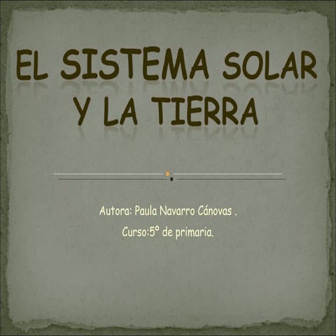 EL SISTEMA SOLAR | PPT