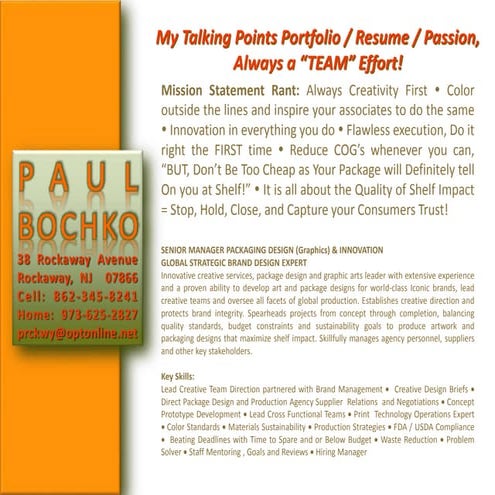 Paul bochko portfolio 4 copy | PPTX