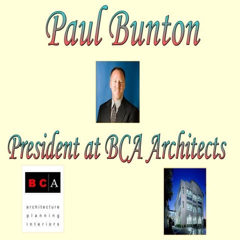 Paul bunton | PPT | Civil Engineering Industry | Industries