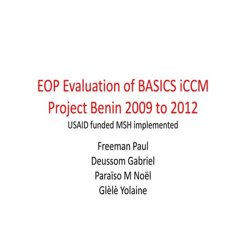 Nigeria national iccm implementation framework | PDF