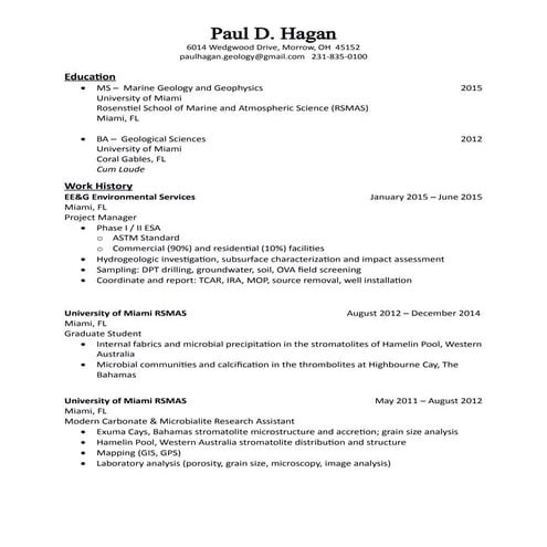 Paul Hagan Executive Resume | PDF