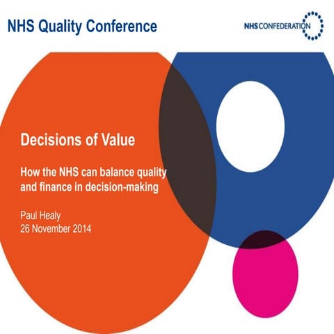 NHS Quality conference - Paul Healy | PPTX