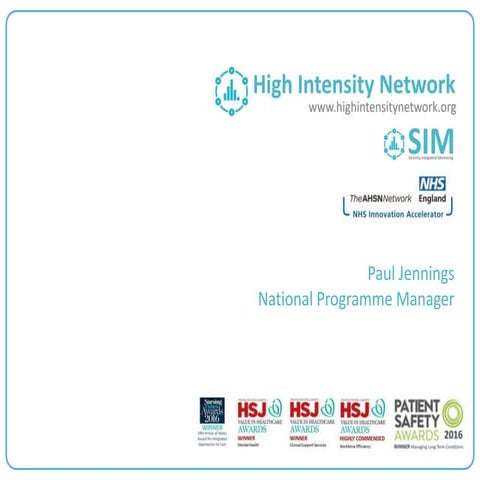 Paul Jennings - Serenity Integrated Mentoring (SIM) and the High ...
