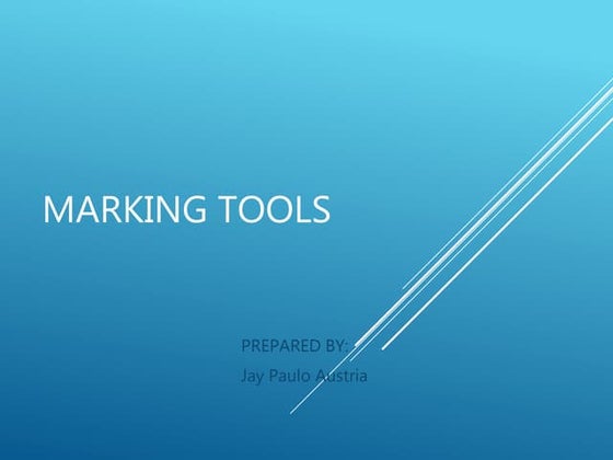 Marking Tools in Dressmaking | PPTX