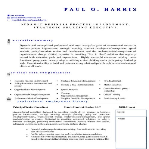 Paul O Harris Resume | PDF