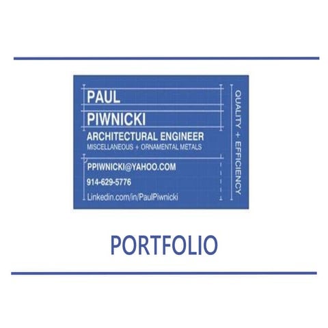 Paul Piwnicki Architectural Engineering Portfolio | PDF