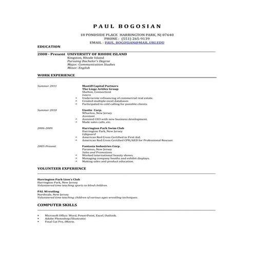 Paul Resume | PDF