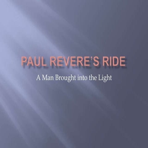 Paul revere’s ride | PPT
