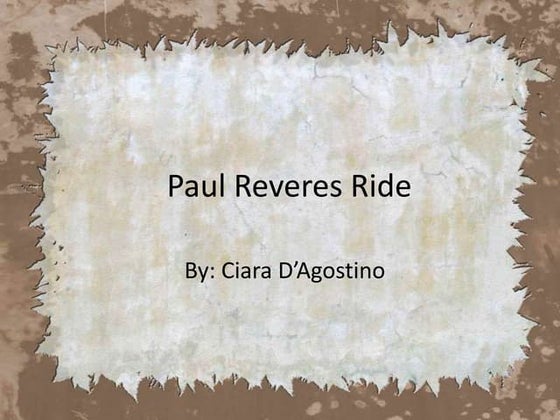 Paul Reveres Ride | PPT