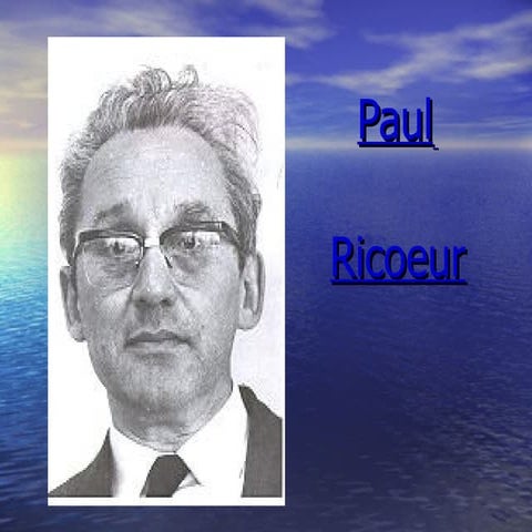 Paul ricoeur | PPT