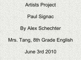 Artists project worksheets | PDF