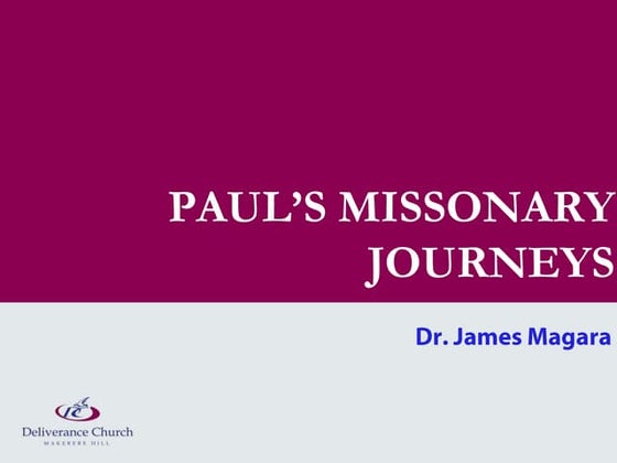 The life of St. Paul the Apostle | PPTX