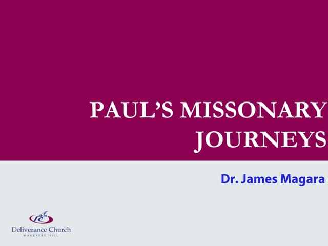The life of St. Paul the Apostle | PPTX